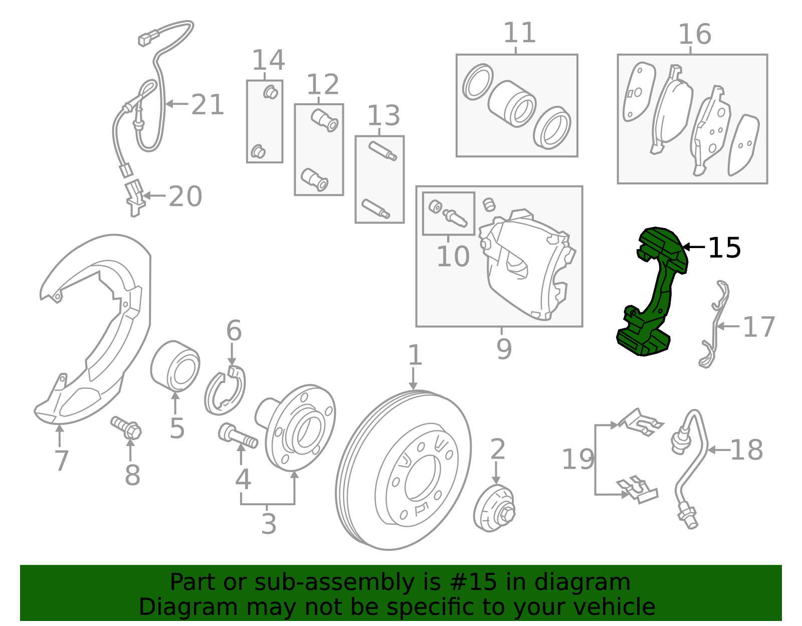 C256-33-281 - Disc Brake Caliper Bracket Mazda Parts.US