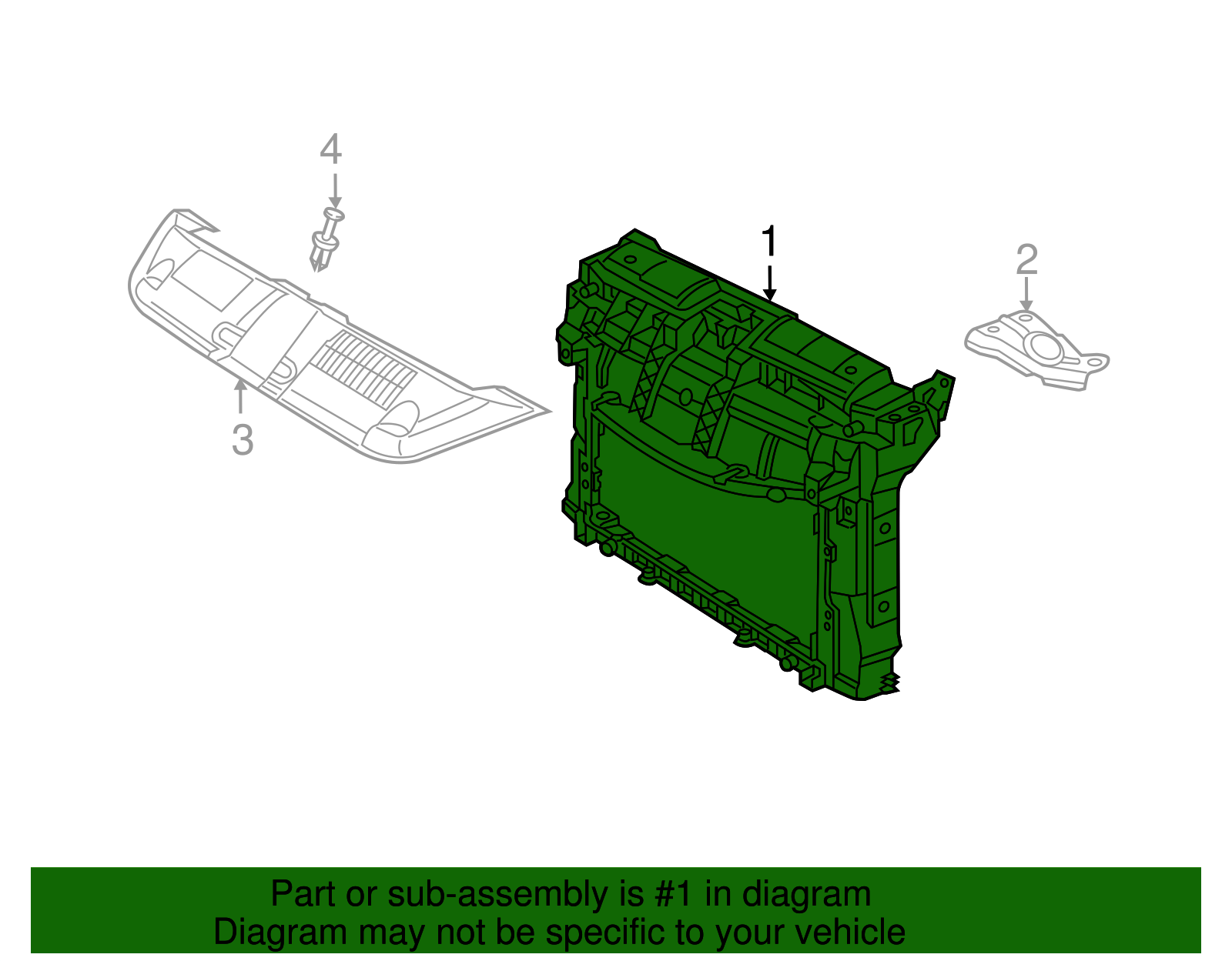 5C5-805-588-AF - High-Quality Radiator Support Panel for 2012-2019 ...