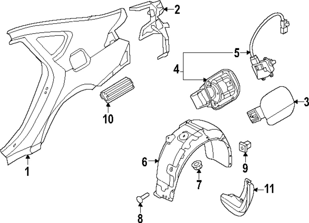 2021-2024 Genesis G80 Opener Assembly 81560-T1000 | OEM Parts Online