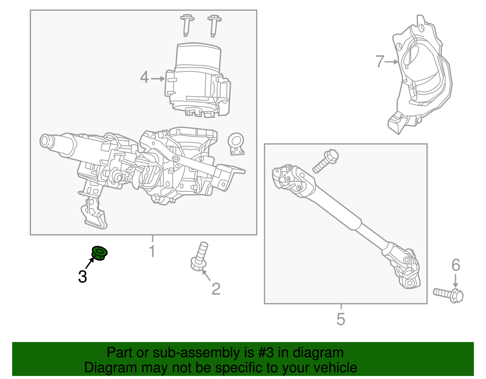 90361-T0A-G00 - Column Assembly Nut 2015-2022 Honda | Honda Parts Online