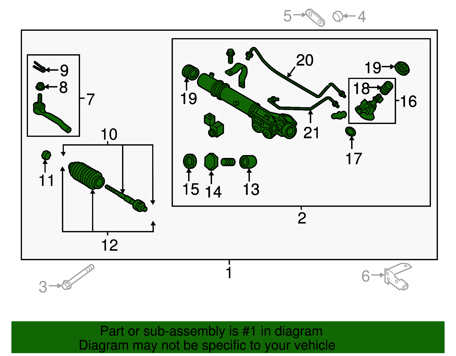 49001-1LA2B - Rack And Pinion Assembly 2017-2024 Nissan Armada | Nissan ...