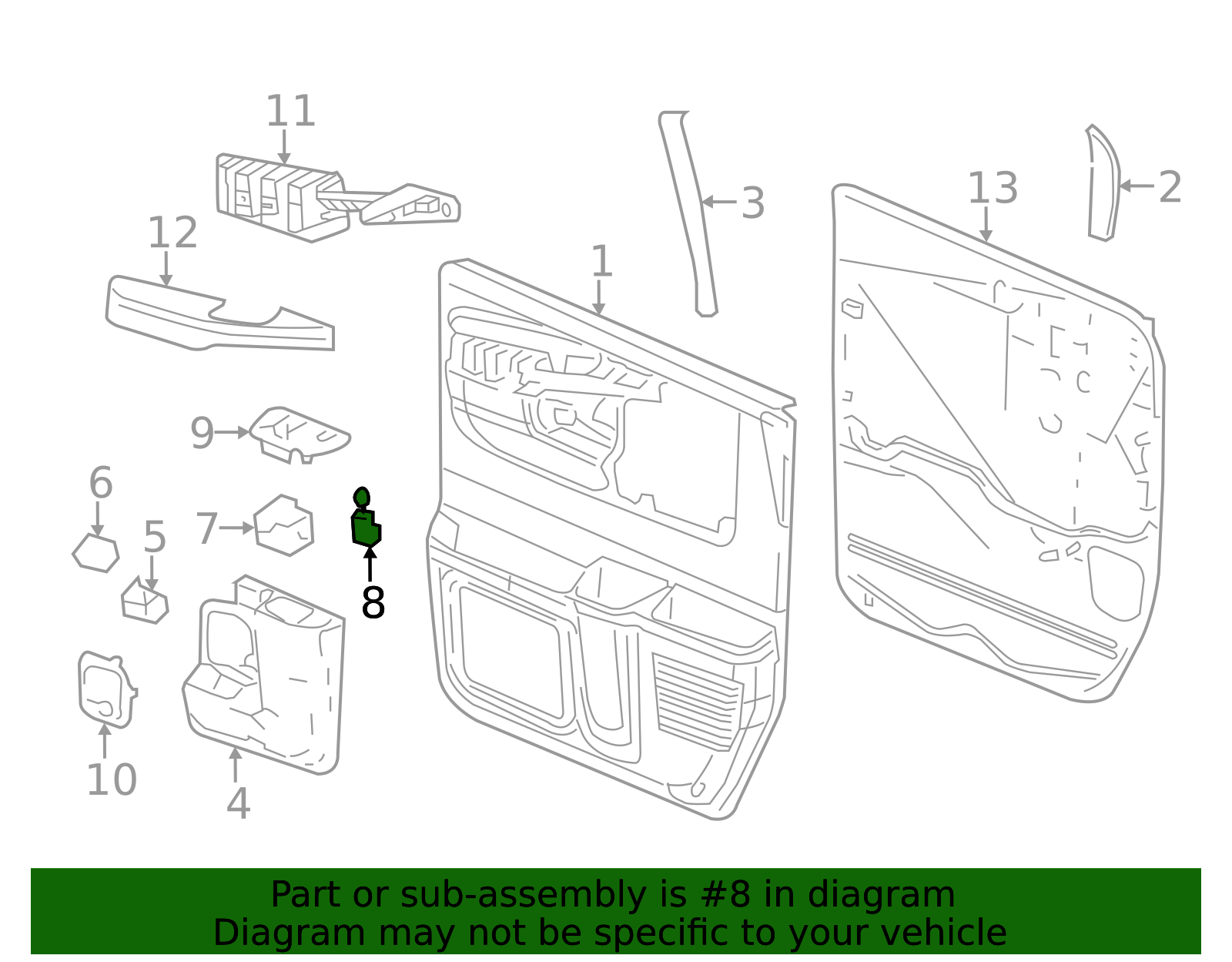 Driver Side Door Mirror Remote Control Switch 20945027 GM ...