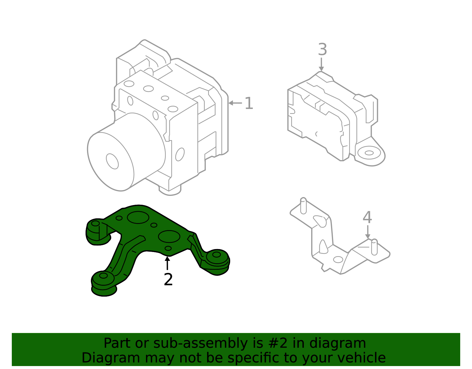 2014-2016 Hyundai Equus Mount Bracket 58960-3N500 | MotorMotor