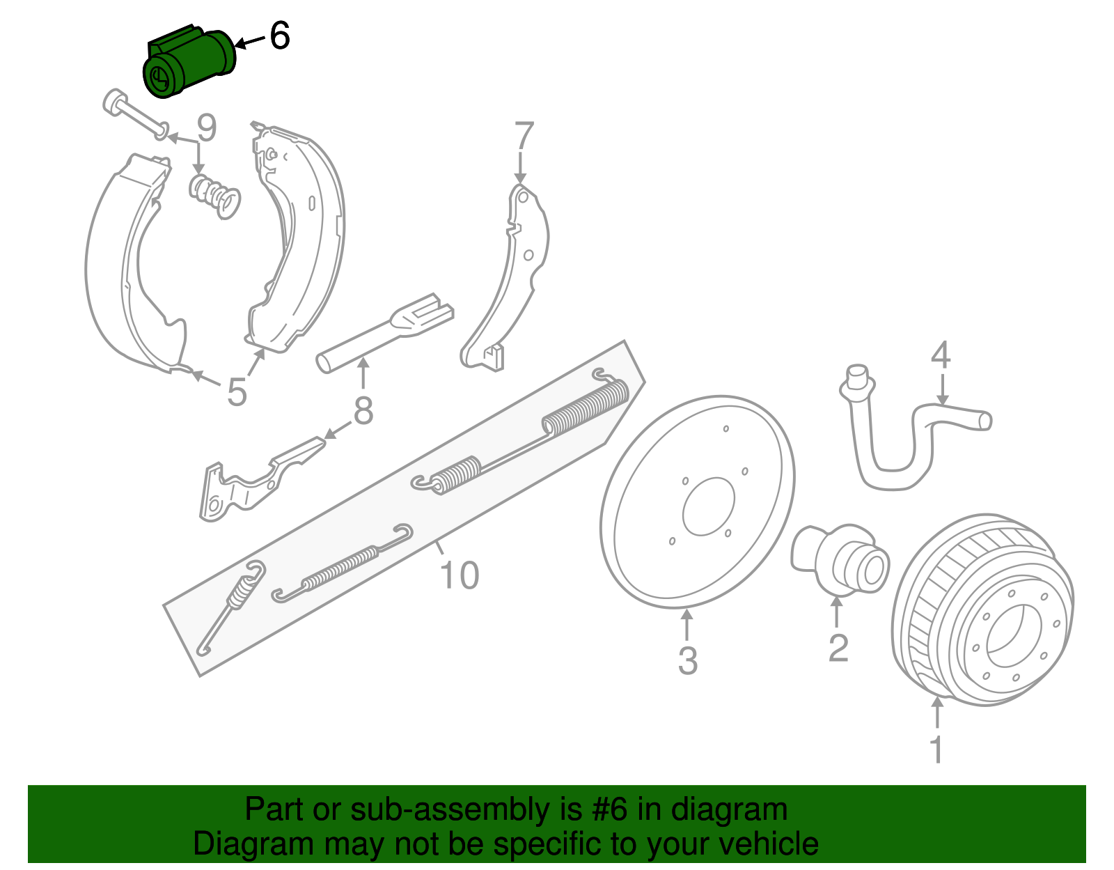 1984-2002 GM Rear Drum Brake Wheel Cylinder 19213345 | Hadwin-White Parts