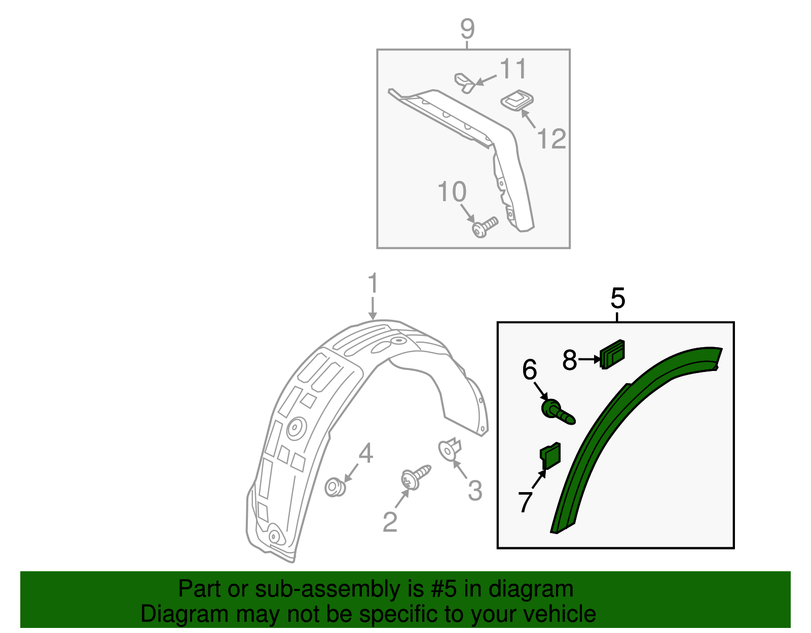 87742-G5000 - Lower Molding 2017-2022 Kia | Kia.Parts Store