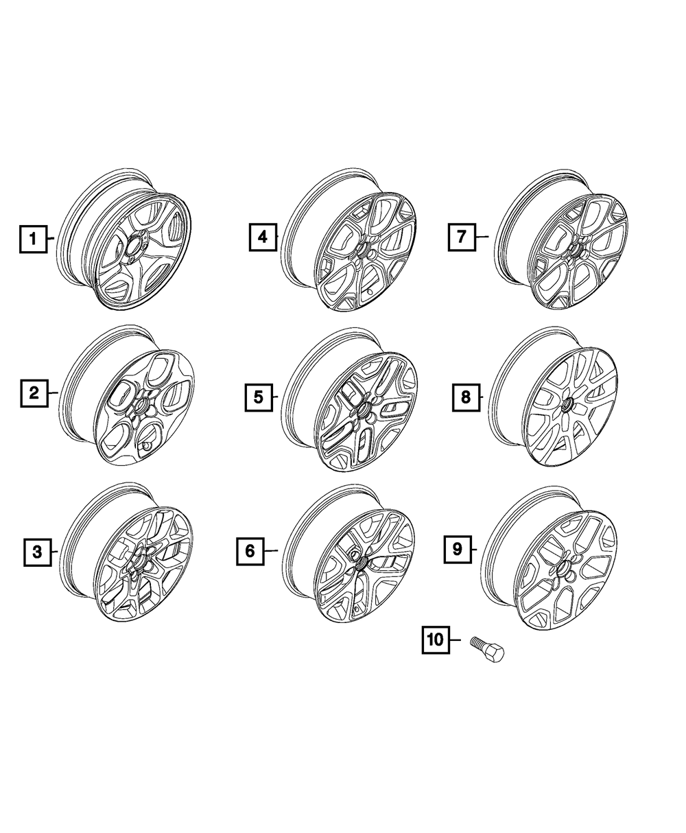 5XA65MAAAA - Aluminum Wheel 2015-2021 Jeep Renegade | The Official ...