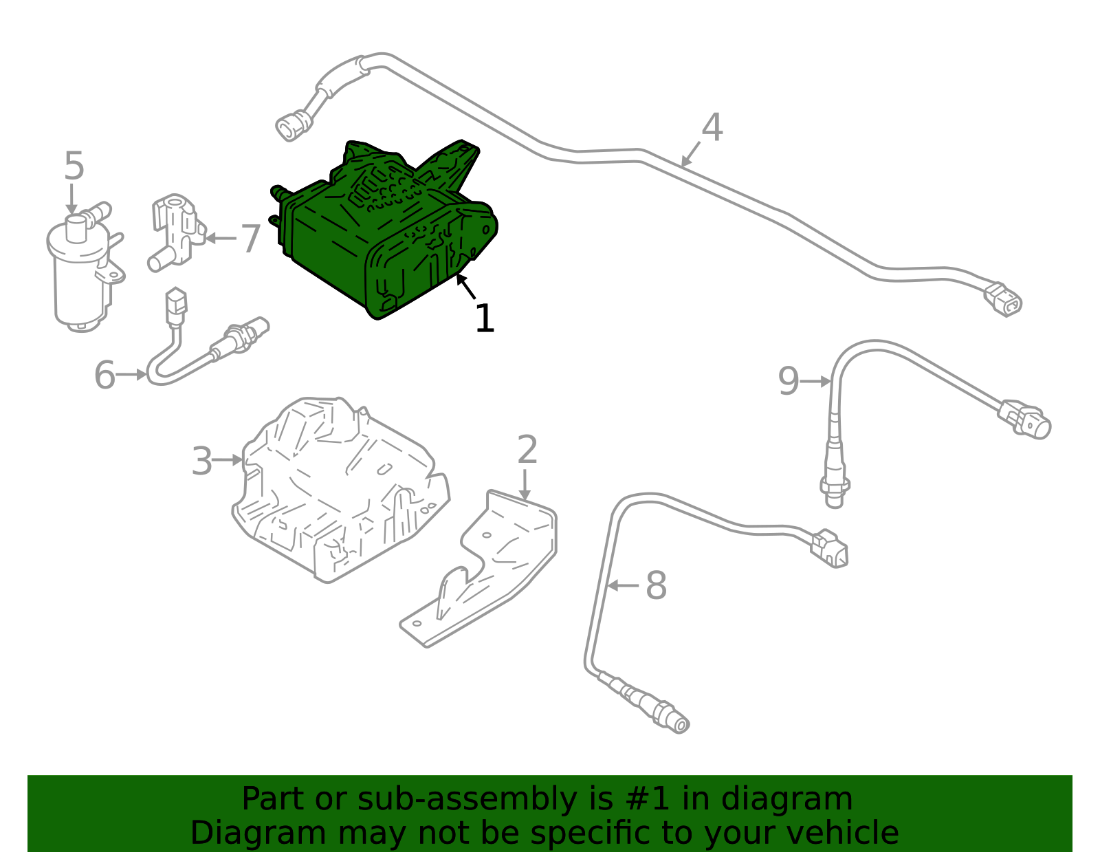 2024-2025 Hyundai Kona Vapor Canister 31410-BE500 | MotorMotor