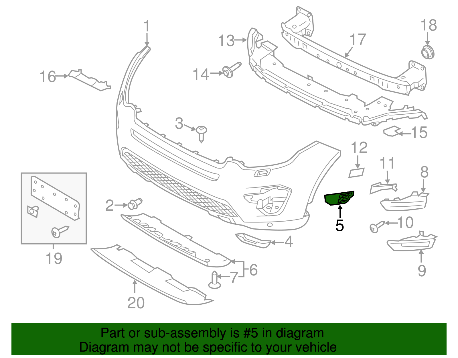 2015-2019 Land Rover Discovery Sport Trim Molding LR061236 ...
