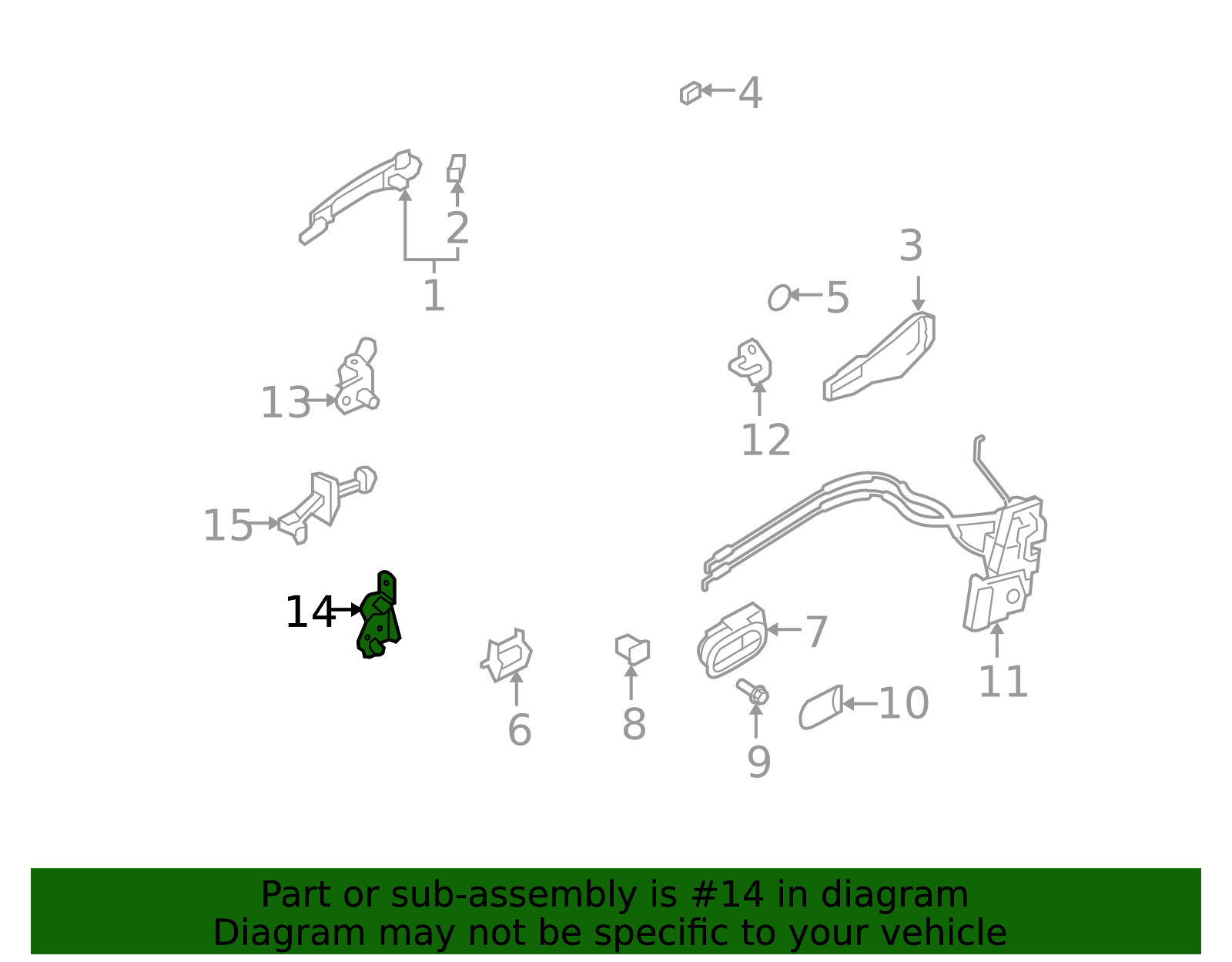 D461-72-240B - Lower Hinge 2007-2015 Mazda | MazdaParts.US Store