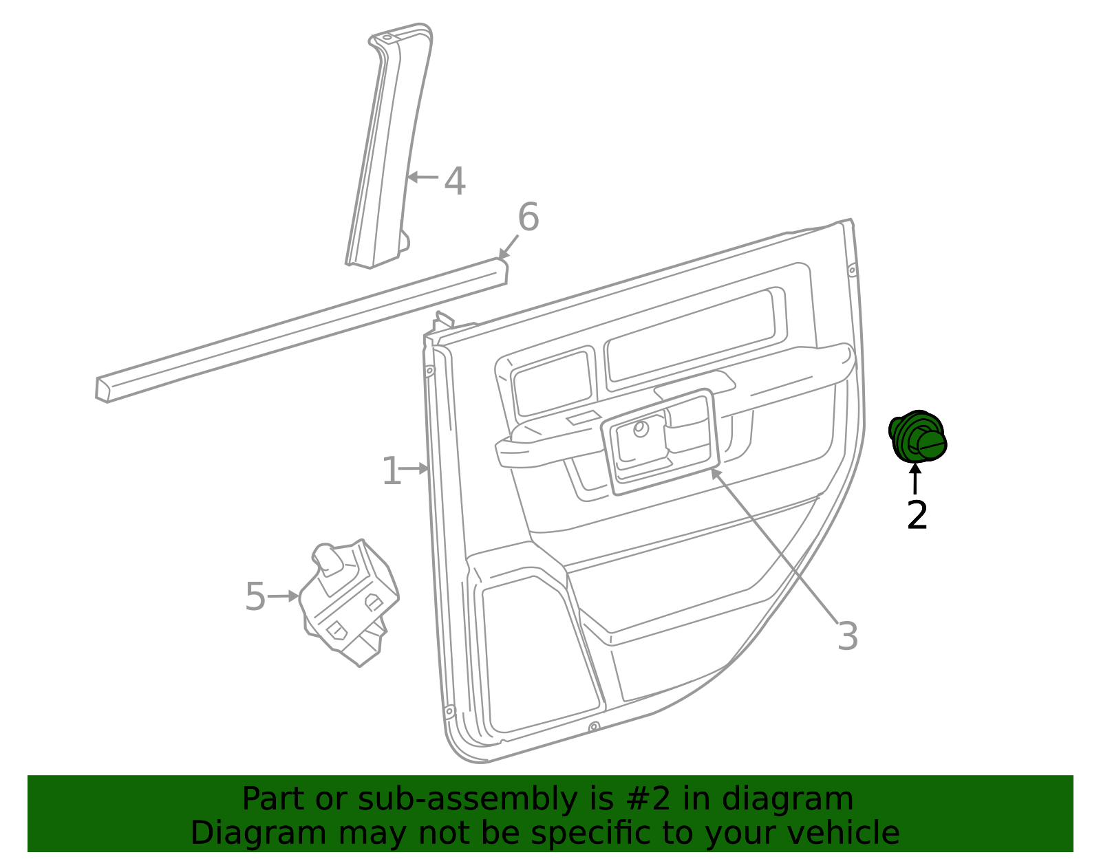Door Trim Panel Retainer 55075139 | Mopar Parts Canada