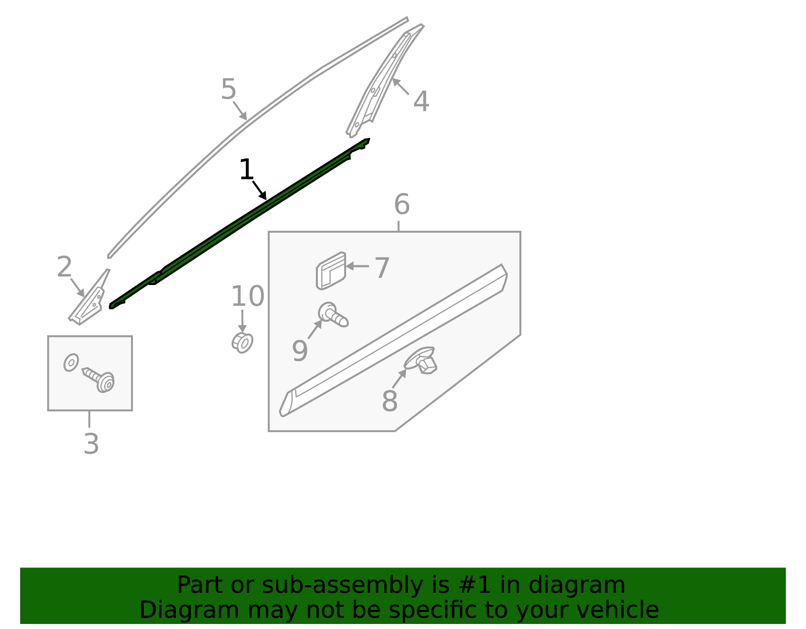 82210-S9510 - Belt Molding 2022-2025 Kia Telluride | Kia.Parts Store