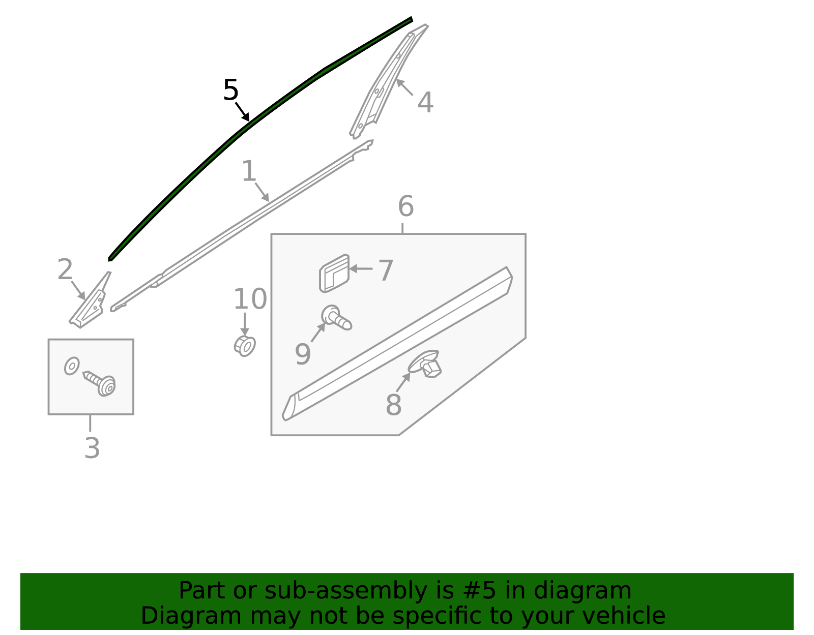 82850-S9500 - Frame Molding 2022-2025 Kia Telluride | Kia.Parts Store