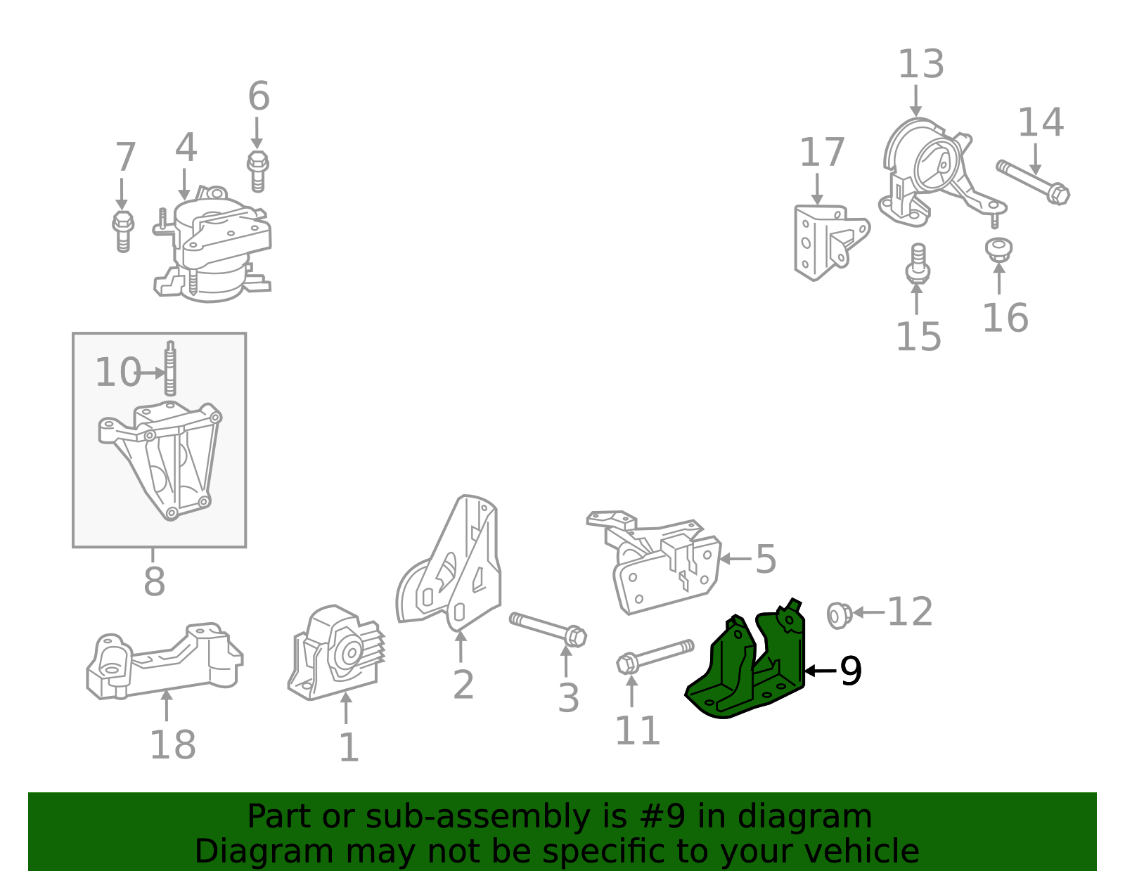 12325-36020 - High-Quality Engine Mount Support Bracket for 2011-2016 ...