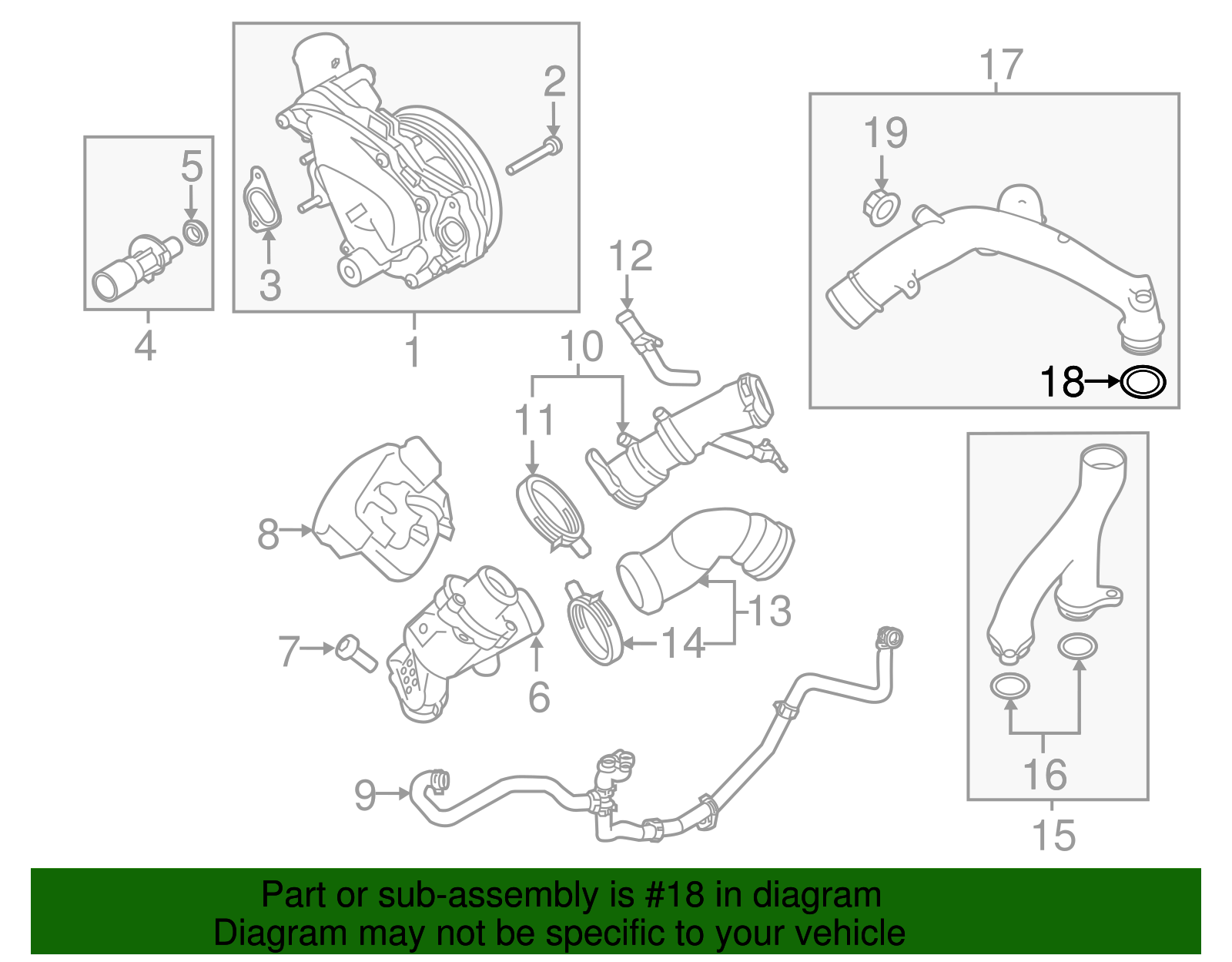 2016-2025 Land Rover Water Manifold O-Ring LR100353 | OEM Parts Online