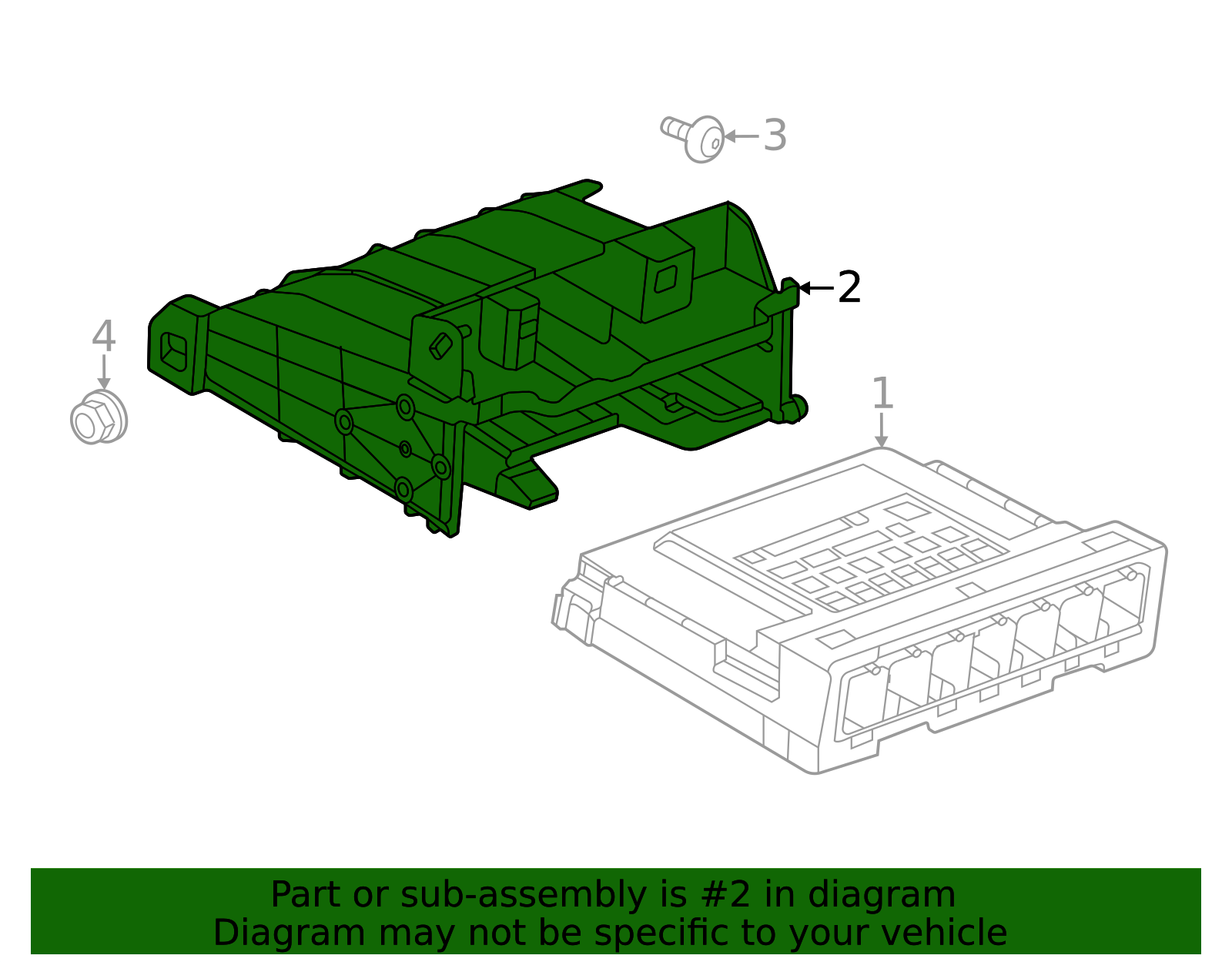 OEM GM Body Control Module Bracket For 2020-2025 GM - Part No. 60004851 ...