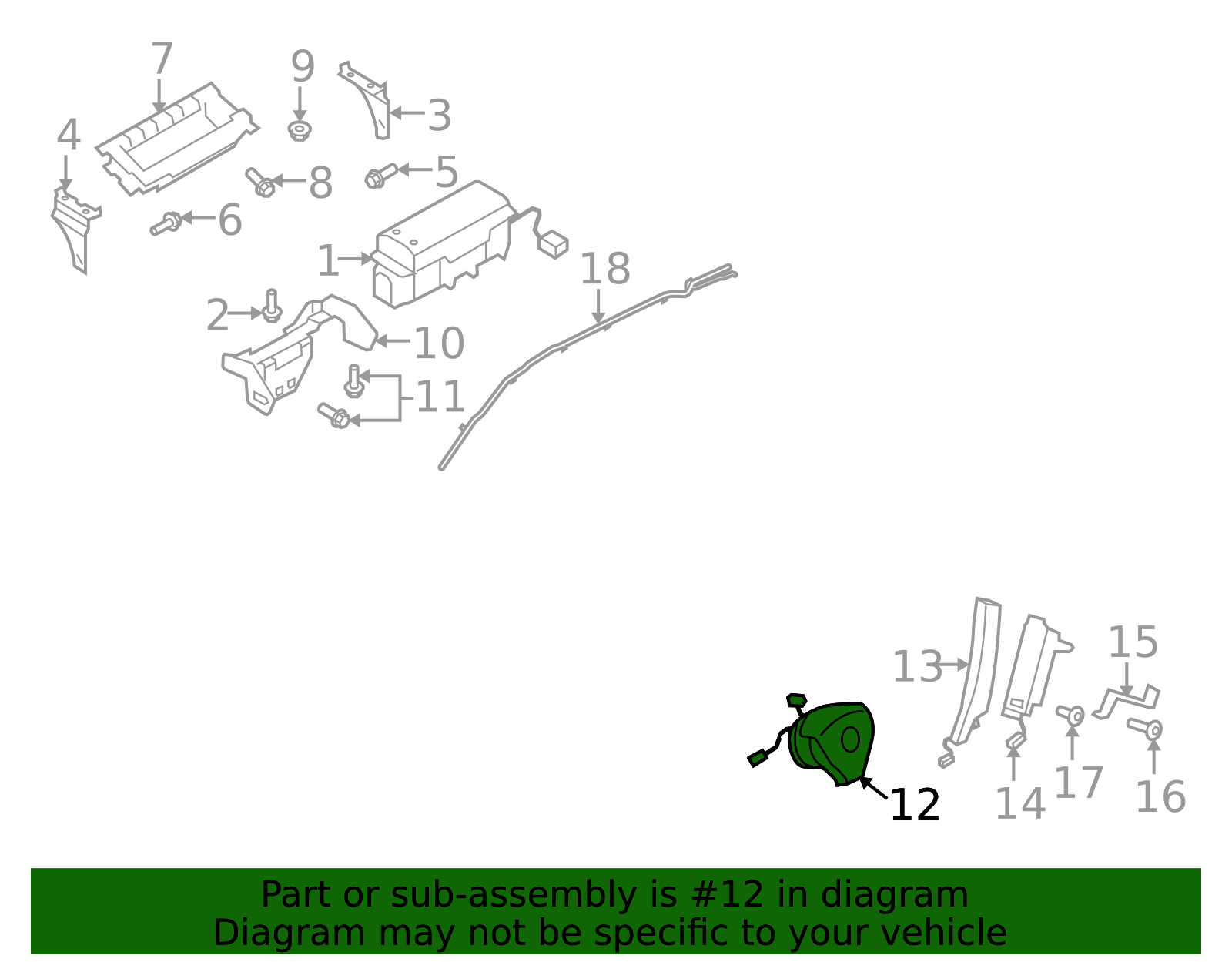 1K0-880-201-CB-1QB - Driver Air Bag 2006-2011 Volkswagen | OEM VW Parts ...