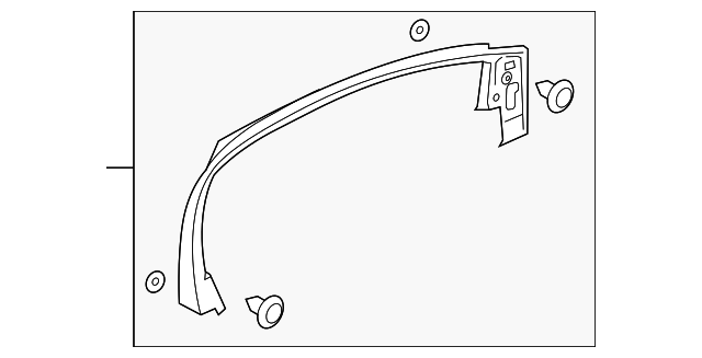 2015-2024 Ford Edge | Window Molding | FT4Z-5851753-AA | Walls' Ford Parts