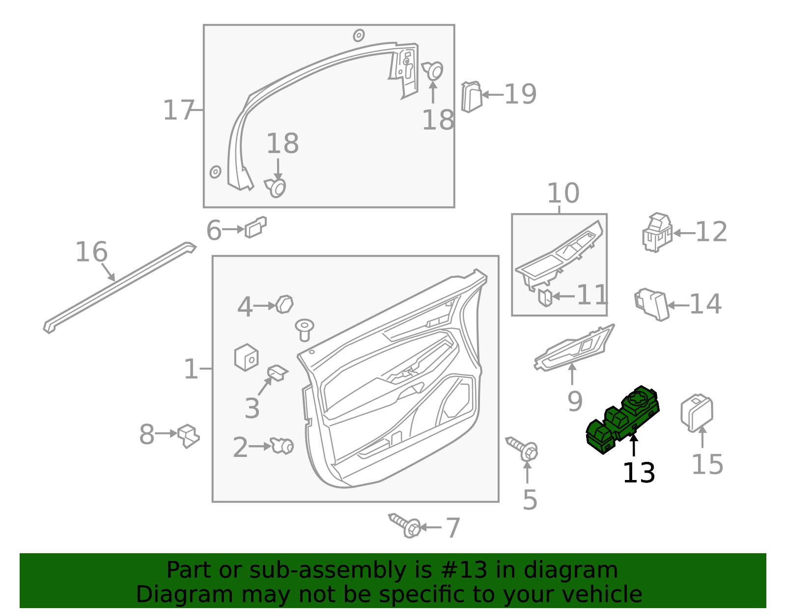2016-2024 Ford Edge Motorcraft™ Window Switch SW-7812 | Awesome Parts Ford