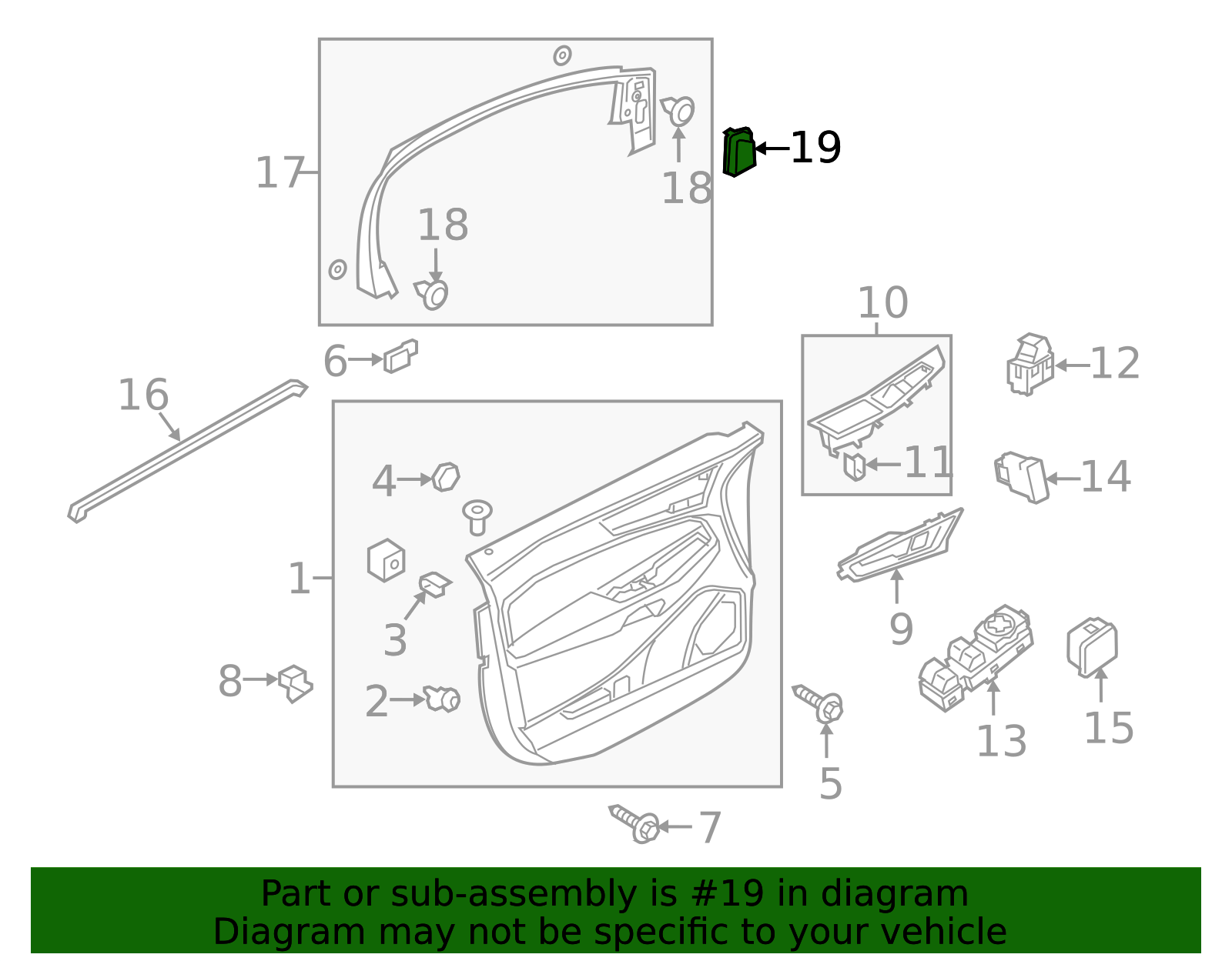 2015-2024 Ford Edge Front Trim - Driver's Side (LH) FT4Z-17K709-AB ...