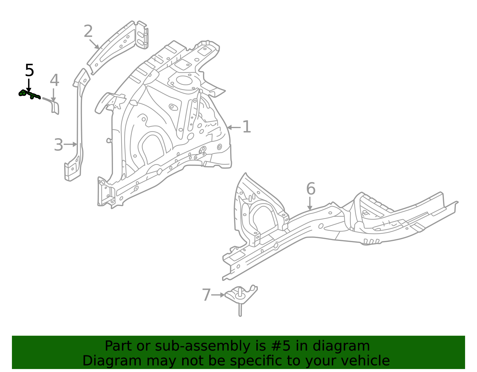 Genuine Lower Panel Bracket for 2022-2025 Hyundai Tucson | Part# 64587 ...