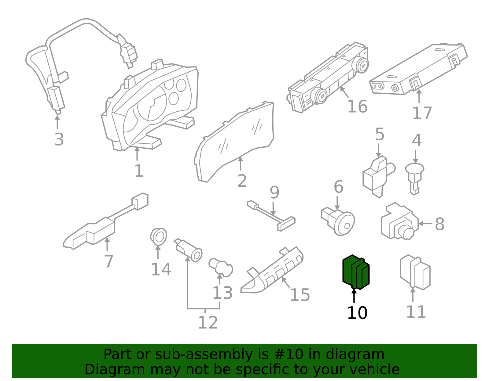 25380-3TA0A - Lock Switch - 2013-2024 Nissan | Nissan OEM Parts Direct