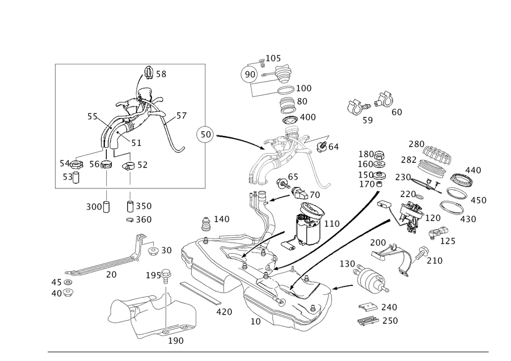 203-470-55-94 - Auxiliary Pump 2006-2007 Mercedes-Benz | Mercedes-Benz ...