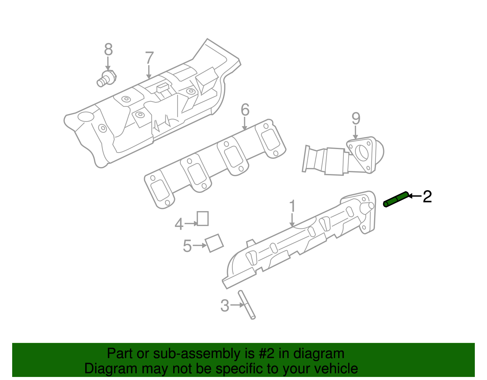 2011-2025 Ford Exhaust Manifold Stud W716425-S900 | Blue Springs Ford Parts