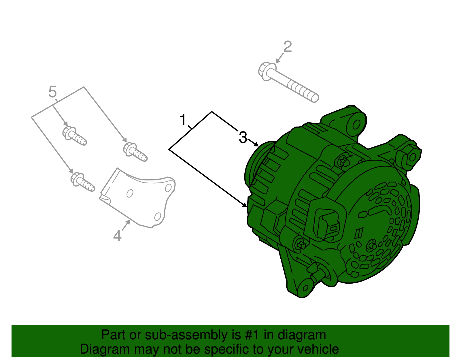 2017-2020 Hyundai Elantra Alternator 37300-2E721 | OEM Parts Online