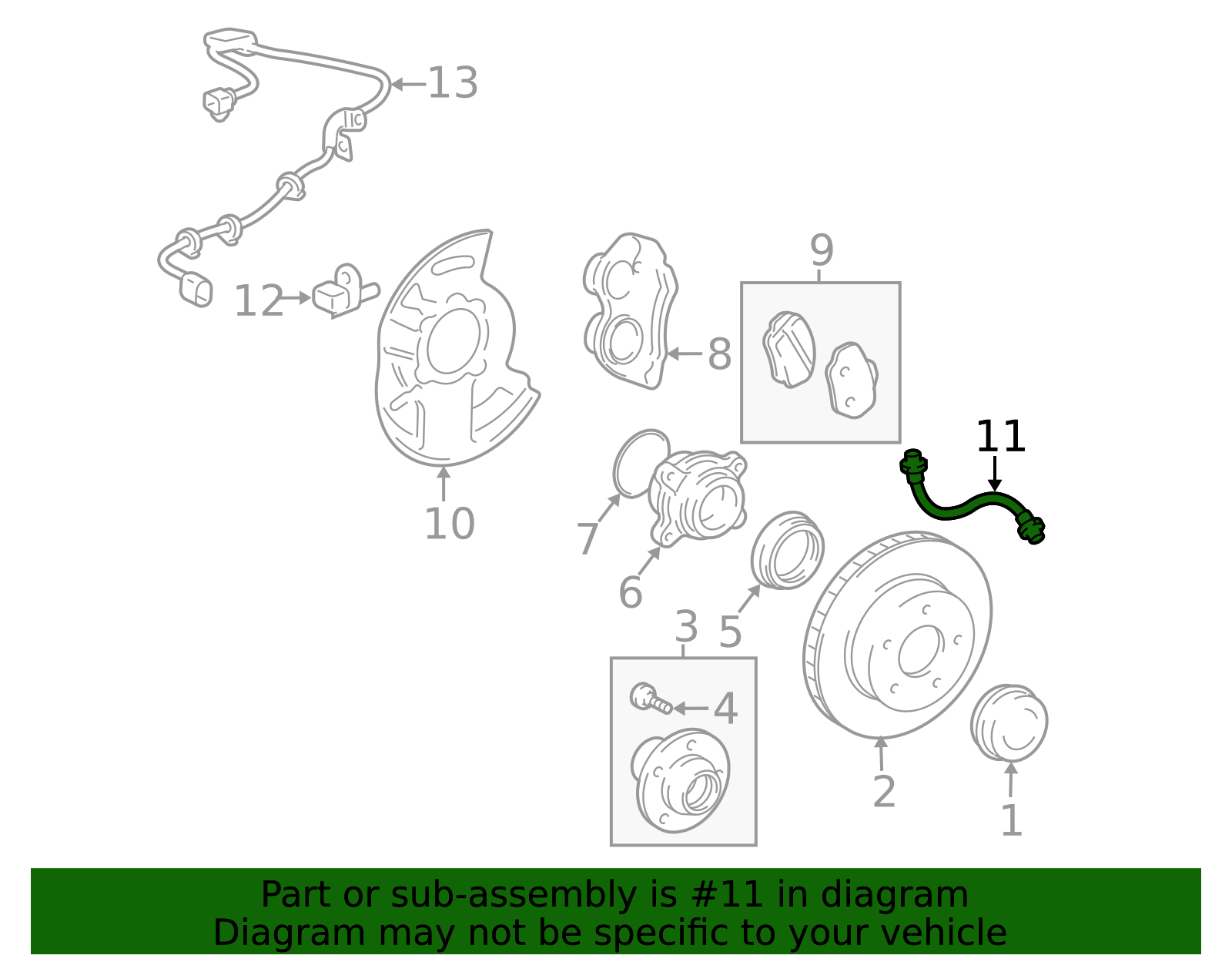 90947-02J01 - Brake Hose 2018-2024 Toyota 4Runner | Toyota San Diego Parts