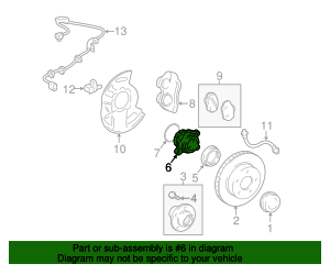 43570-60011 - Wheel Bearing (Left, Right, Front) 2003-2024 Toyota ...