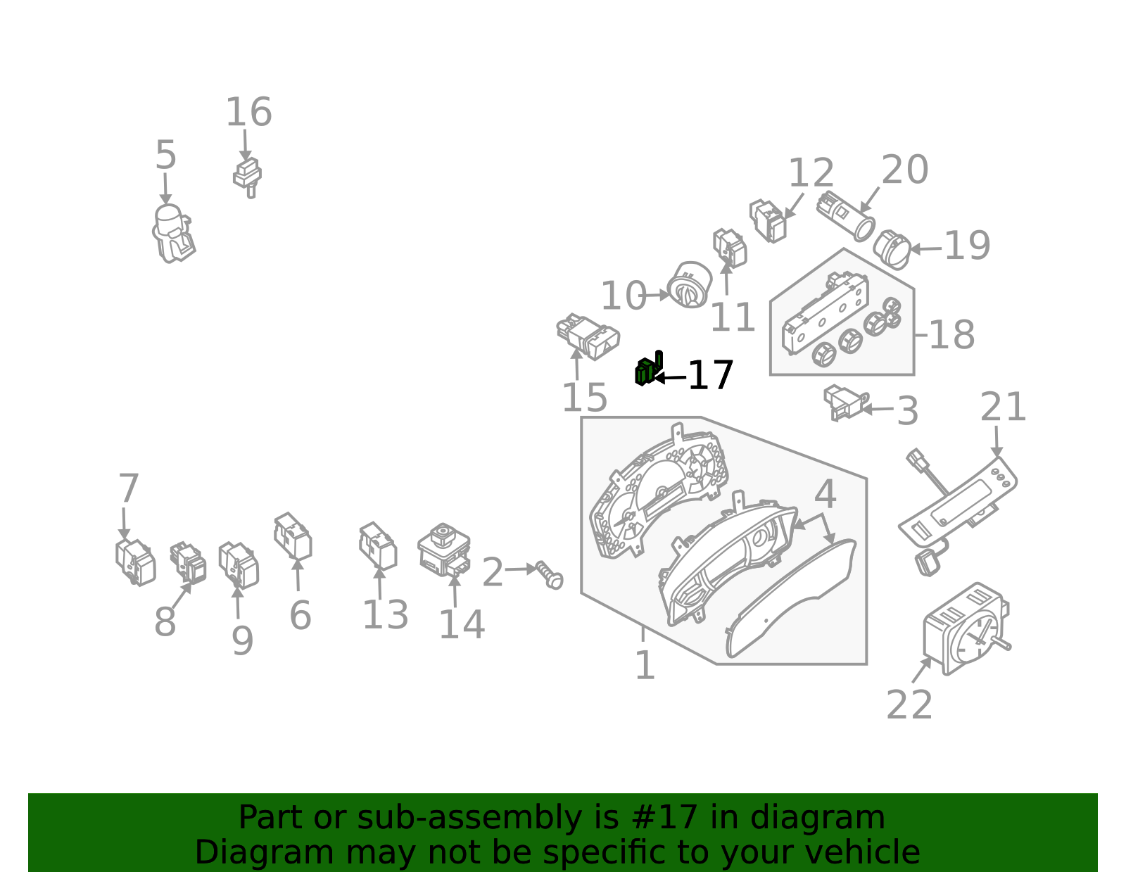 277209CH0A - Cabin Air Temperature Sensor 2004-2013 INFINITI QX56 ...