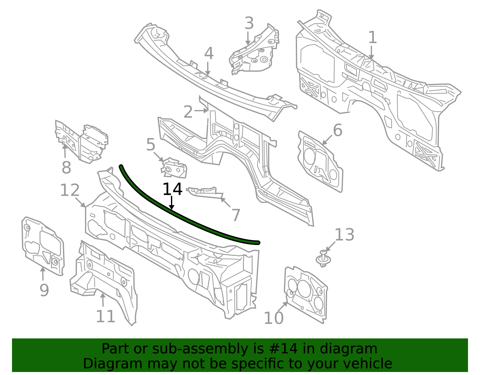 51489143684 - Seal Strip (51-48-9-143-684) | BMW of South Atlanta Parts