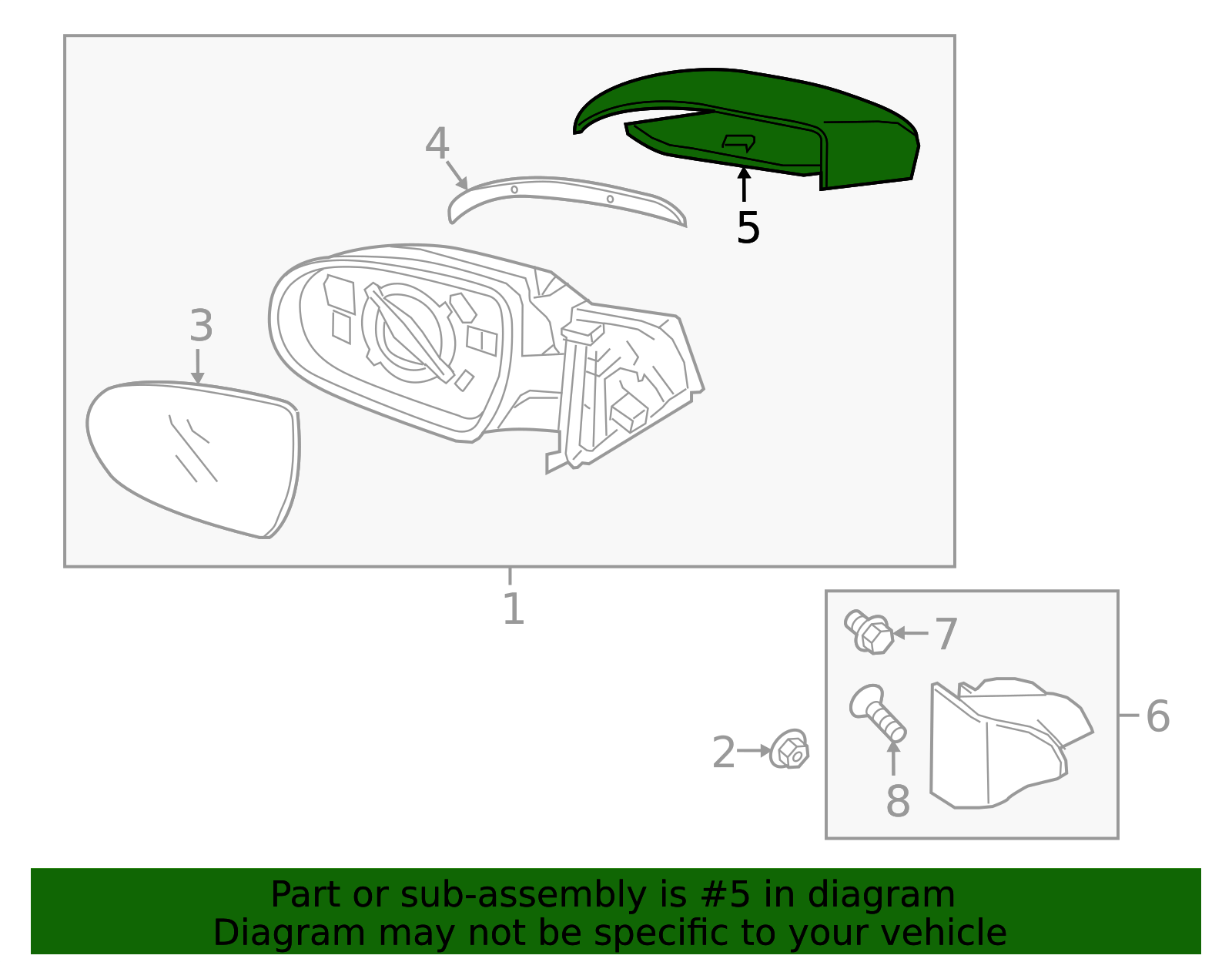 2017-2020 Hyundai Elantra Mirror Cover 87626-F3000 | OEM Parts Online