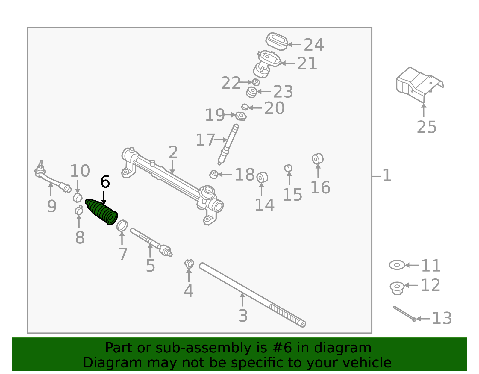 2022-2025 Hyundai Tie Rod Boot 56528-N9000 | MotorMotor