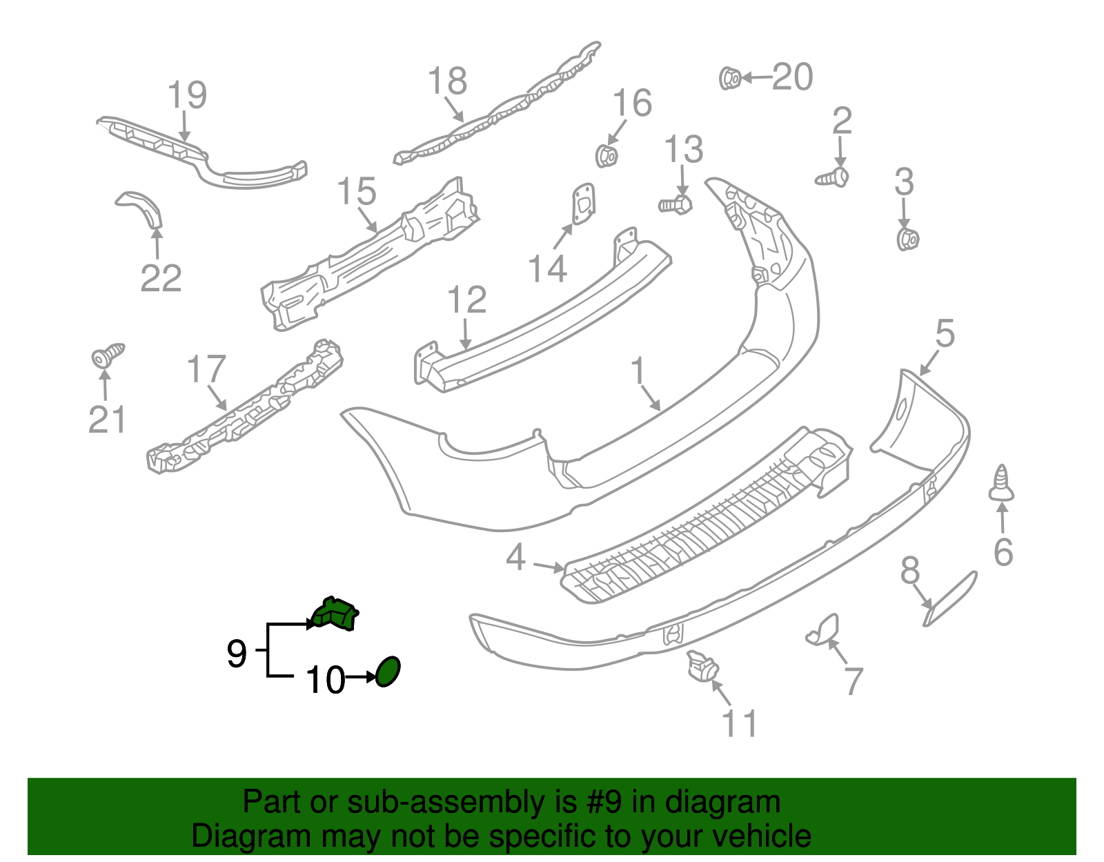 2006 Porsche Cayenne Park Sensor 955-606-275-02 | Sunset Porsche Parts