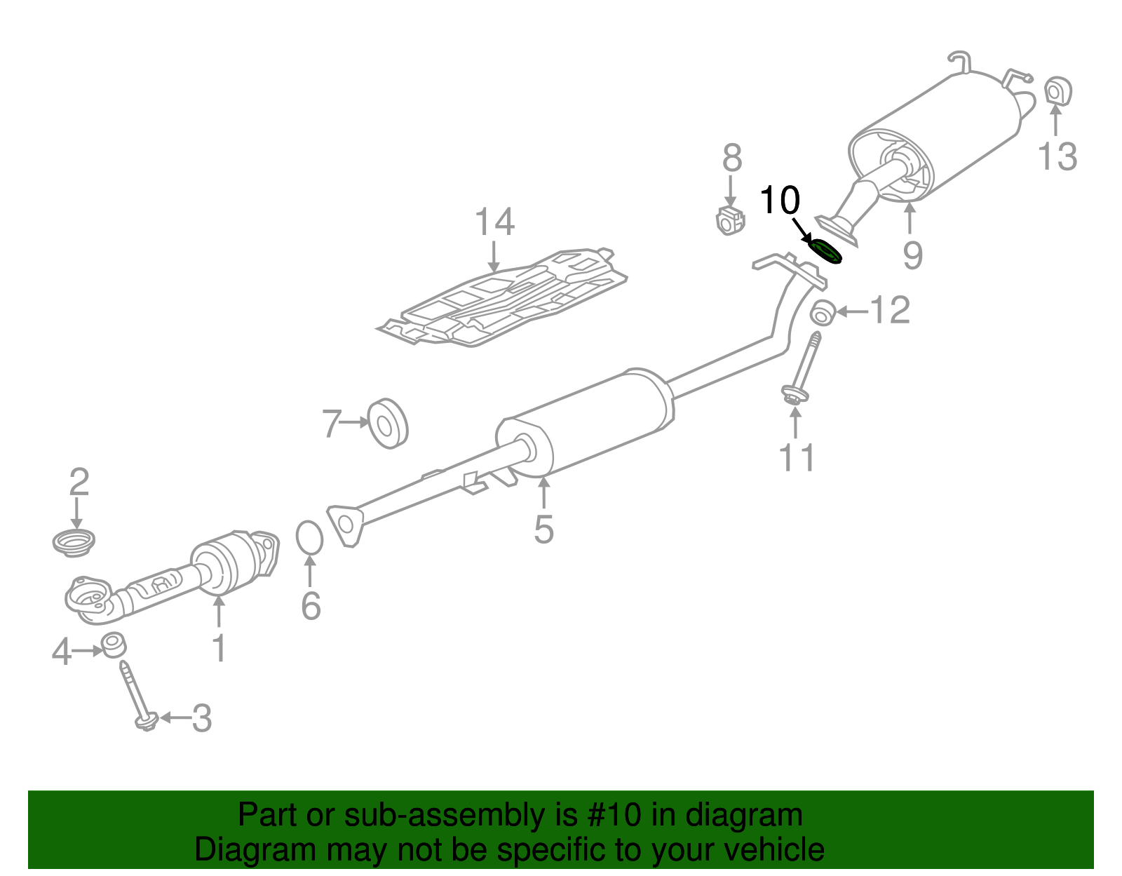 18229-SMA-003 - Muffler Gasket 2012-2014 Honda CR-V | Honda Parts Online