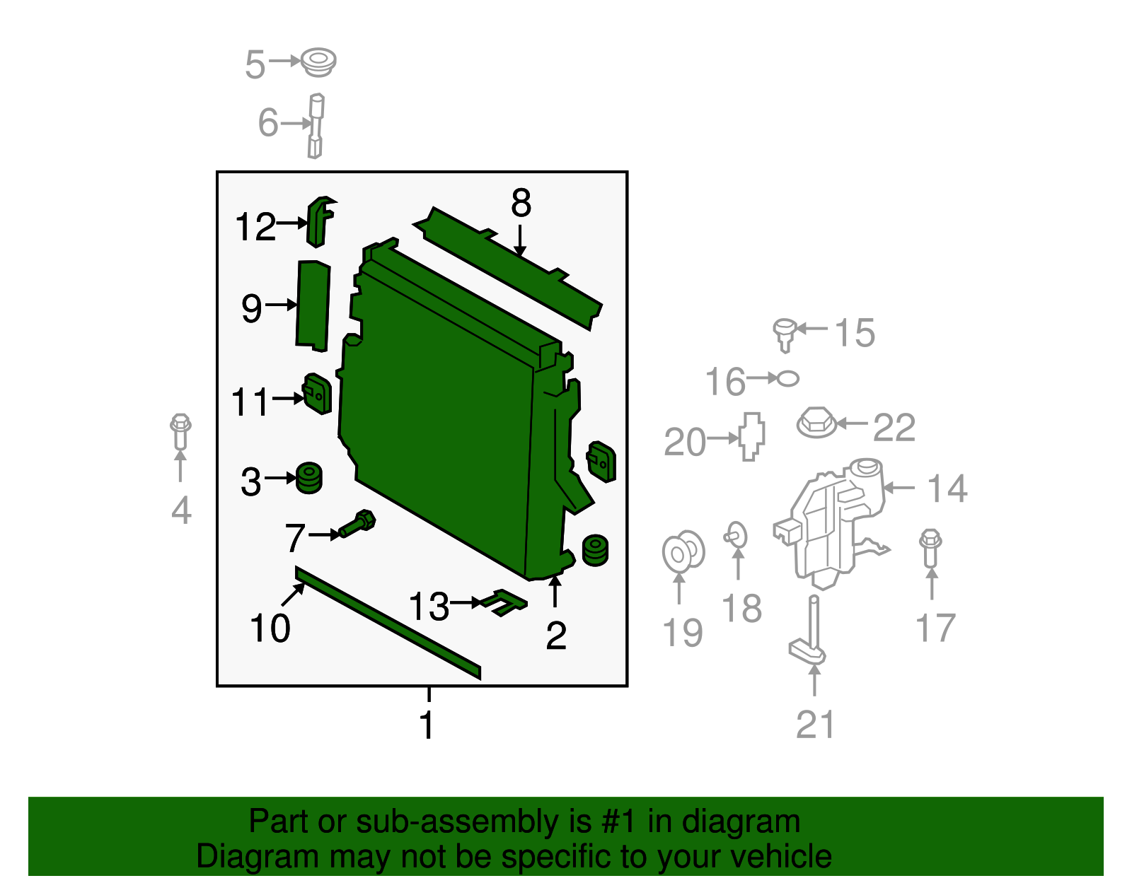 2005-2009 Land Rover Radiator LR021777 | OEM Parts Online