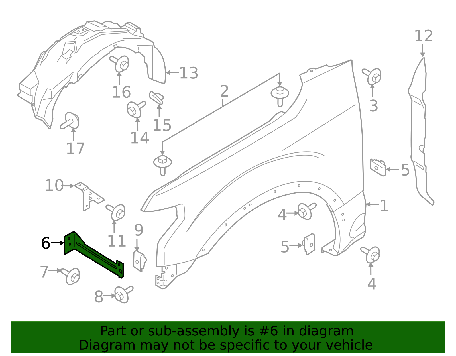 FL3Z-16A142-A - 2015-2020 Ford F-150 - Lower Brace | Dealer Auto Parts