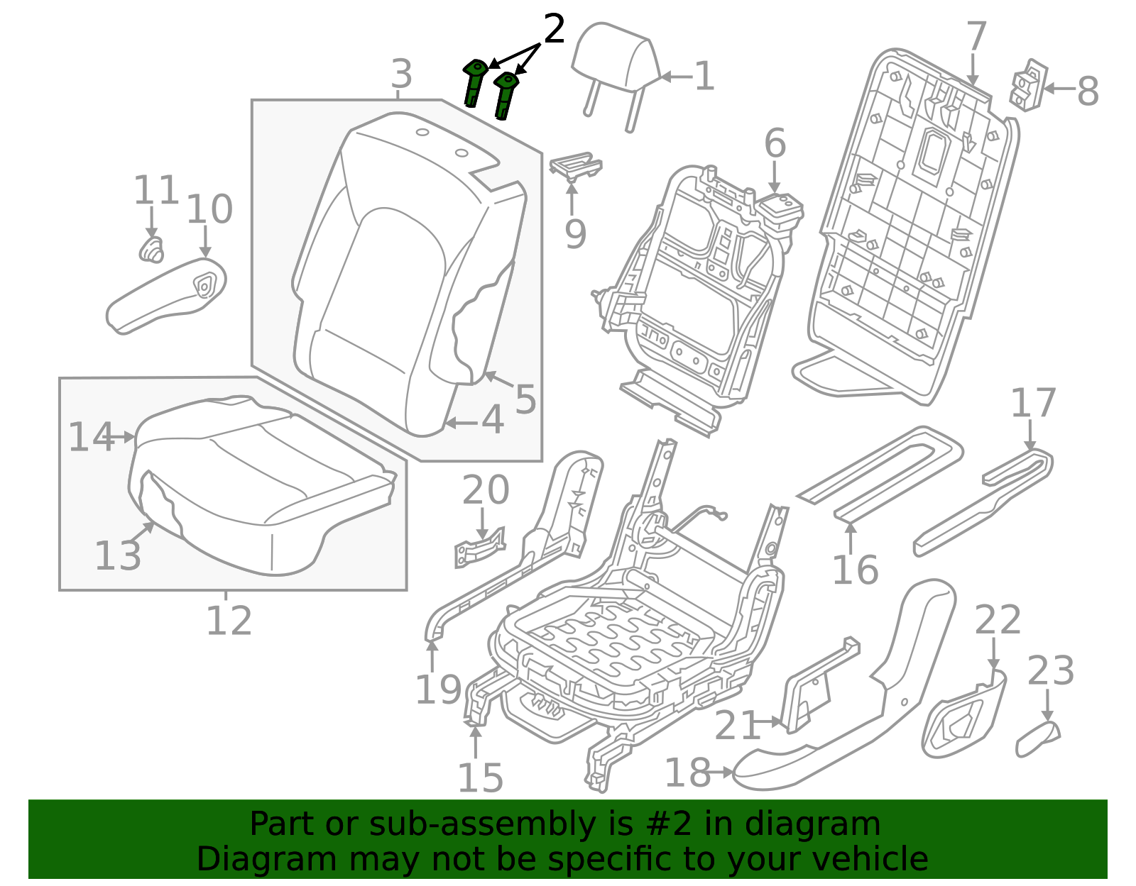 2013-2019 Hyundai Headrest Guide 89720-B8000-VFG | MotorMotor