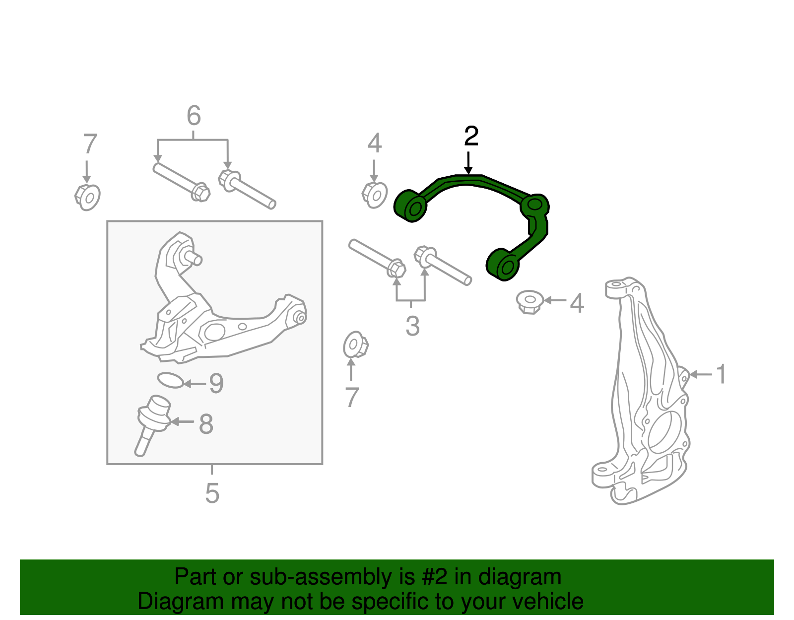 MCF-2574 - Motorcraft™ Suspension Control Arm - 2022-2024 Ford | Lasco ...