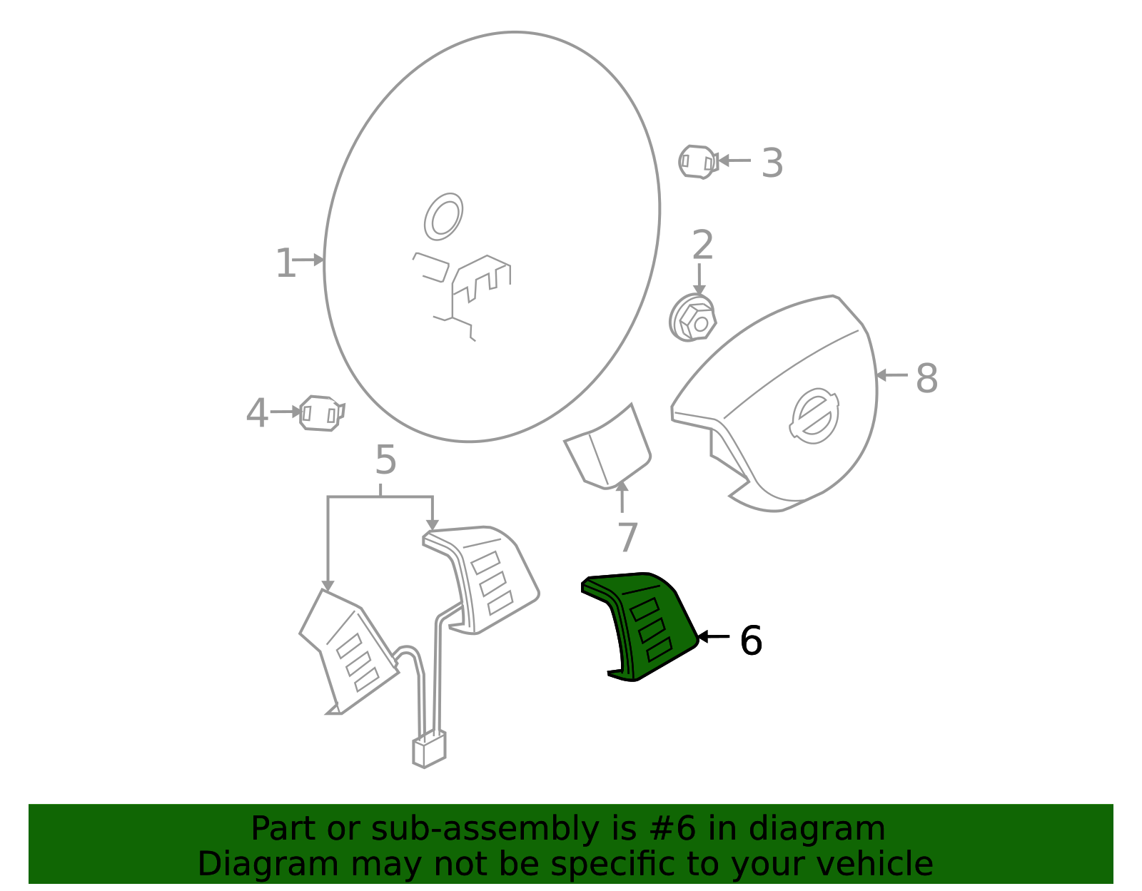 25551-ZB08A - Set/Resume Switch 2005-2006 Nissan Altima | Official ...