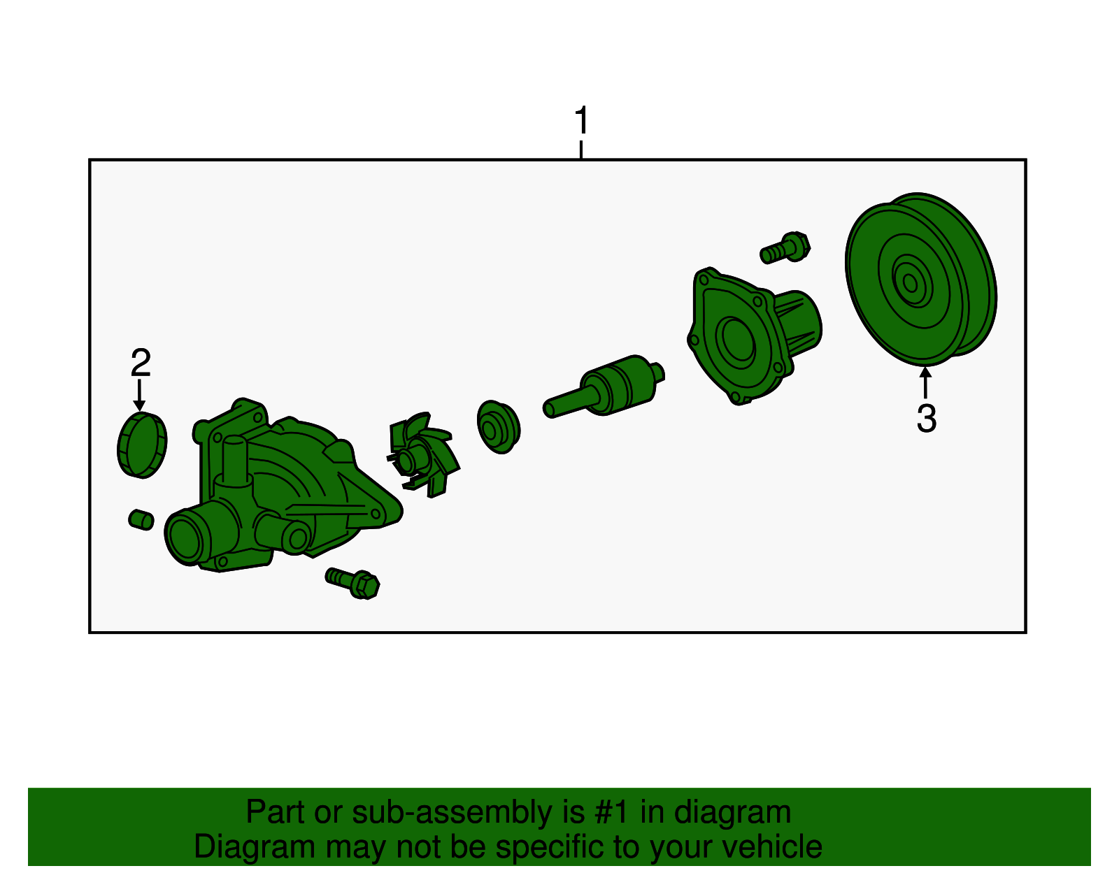 2013-2015 Chevrolet Spark Water Pump 25191164 | Shop Matick Buick GMC