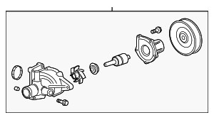 2013-2015 Chevrolet Spark Water Pump 25191164 | Applegate Chevrolet Parts