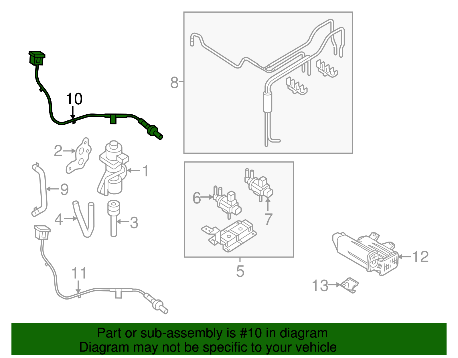 L5D8-18-8G1 - 2011-2013 Mazda 3 - Oxygen Sensor | Mazda Part Direct