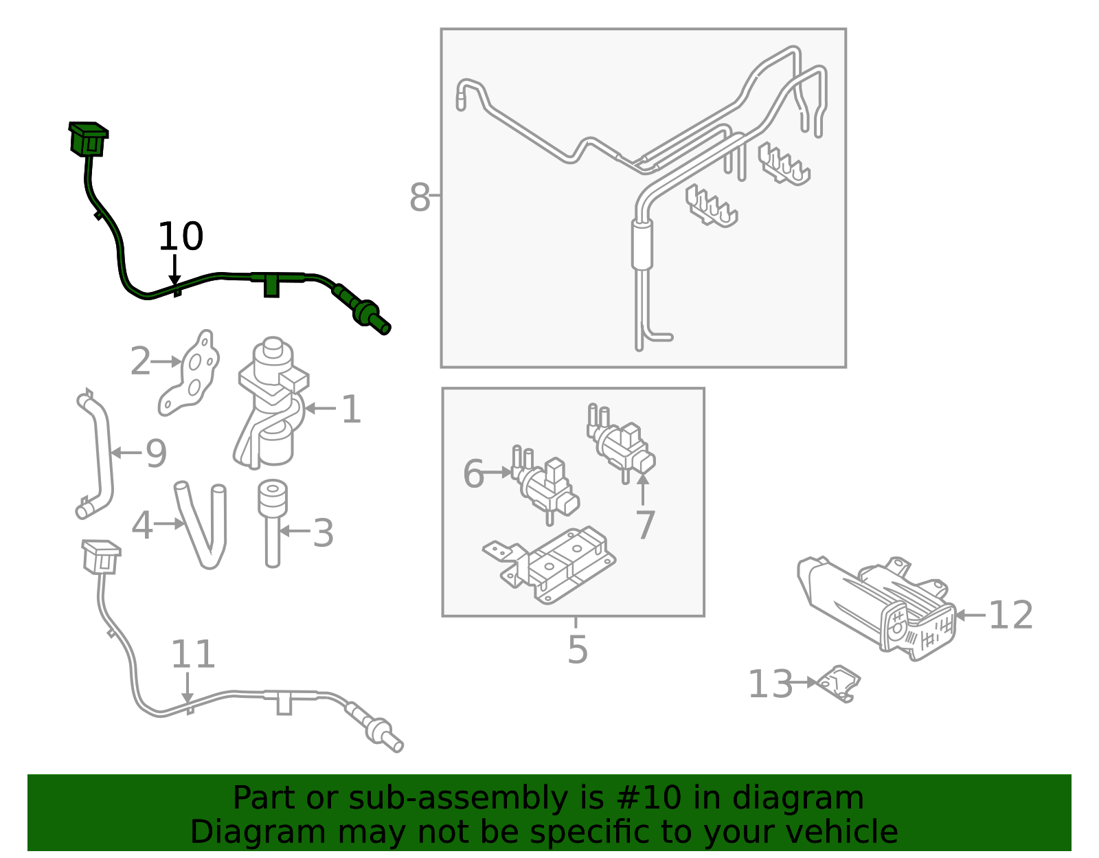 L540-18-8G1 - Oxygen Sensor 2010-2011 Mazda 3 | Mazda Parts.US