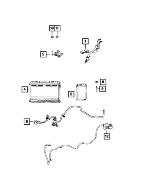 2019-2023 Jeep Wrangler Battery Wiring 68410675AE | Mopar OEM Parts Outlet