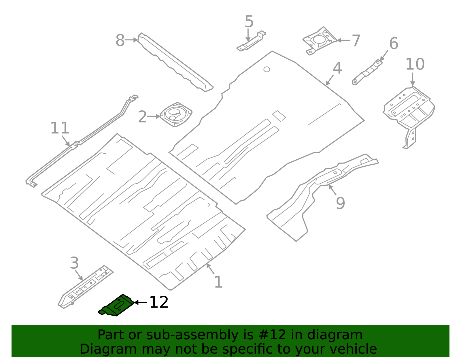 2013-2020 Nissan Pathfinder Reinforcement G4354-3JAMA | Nissan RVA