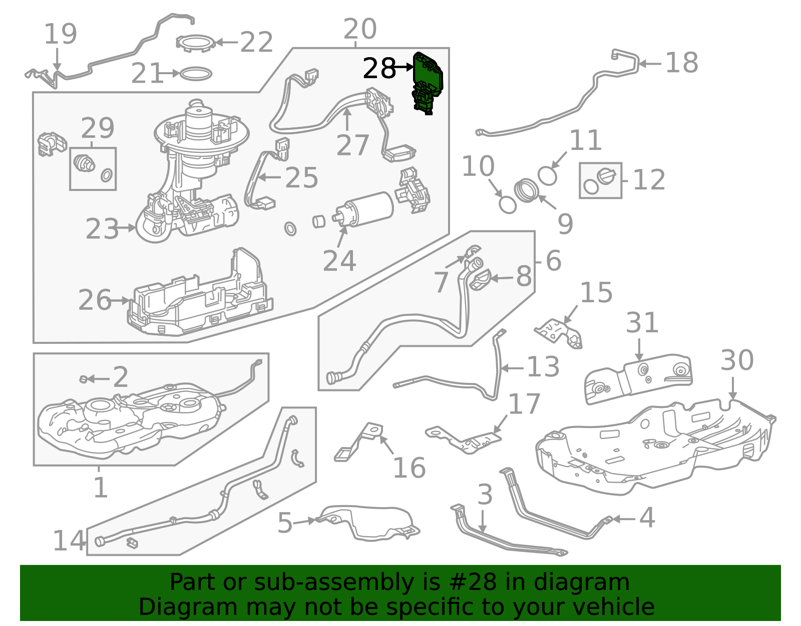 77173-0E021 - Fuel Sender Unit Bracket - 2020-2025 Toyota | OEM Genuine ...
