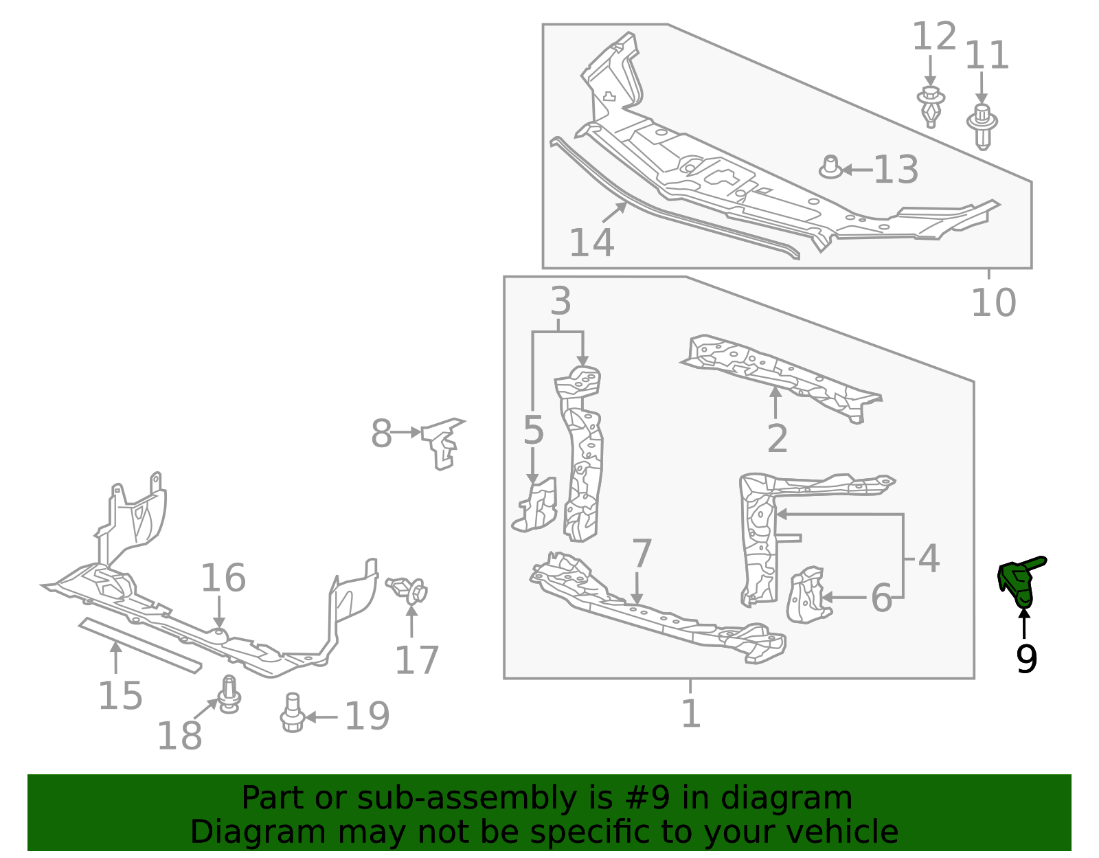 2013-2022 Acura ILX Bumper Bracket 60494-TX6-A00ZZ | OEM Parts Online