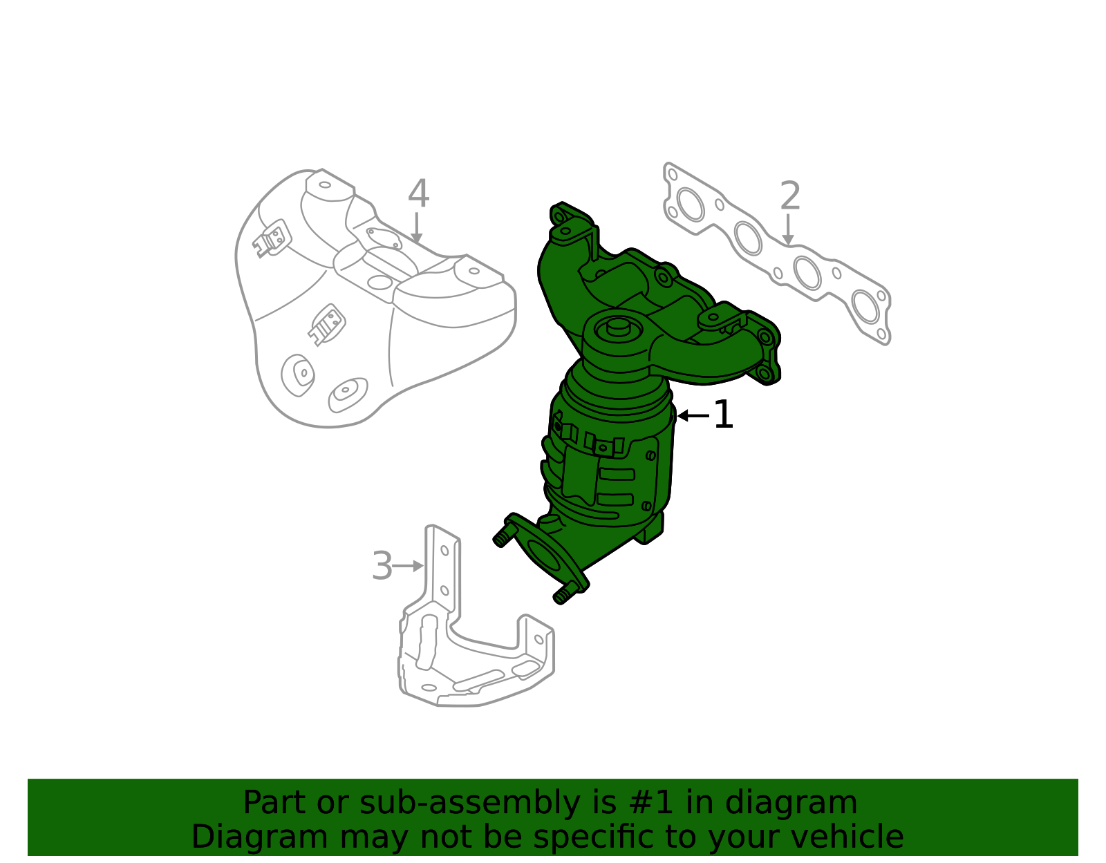 28510-2G445 - Exhaust Manifold 2013-2015 Kia Sorento | Kia.Parts Store